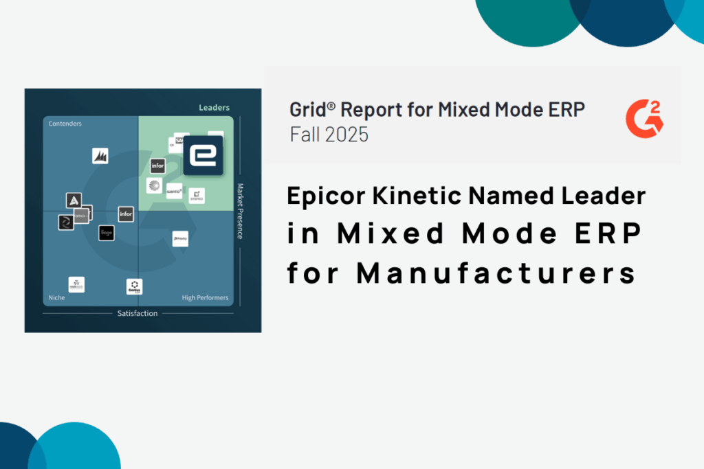Epicor Kinetic Named a Leader in Mixed Mode ERP | G2 Fall 2025